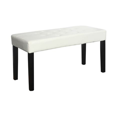 Click here for Corliving Fresno 12 Panel Tufted Leatherette Bench... prices