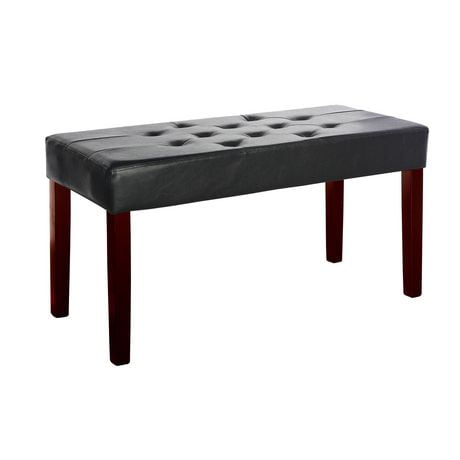 Click here for Corliving Fresno 12 Panel Tufted Leatherette Bench... prices