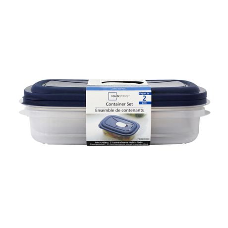 Click here for Mainstays 2-Pack Food Storage 1.4 L Containers Set... prices
