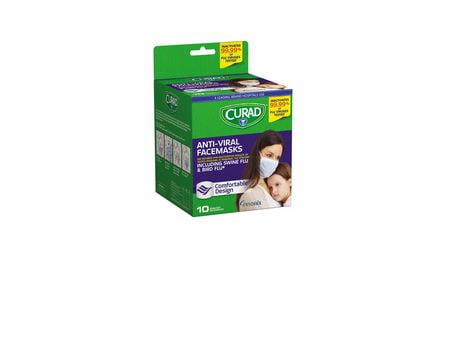 Curad Antiviral Earloop Facemasks - Walmart.ca