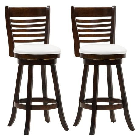 Click here for Corliving Woodgrove Barstool With White Leatherett... prices