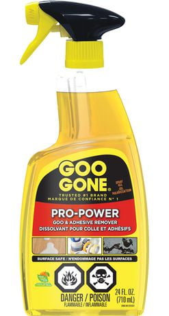 Goo Gone Pro-Power Goo & Gel dissolvant adhésif, 24 oz, Remove gooey ...