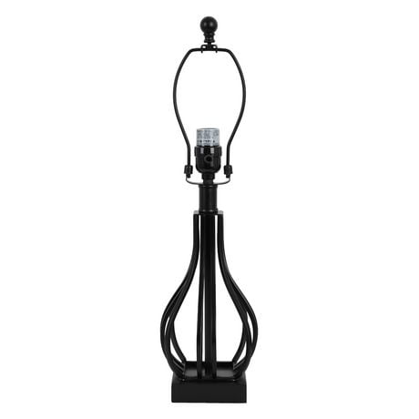 Home Trends Metal Caged Lamp Base in Black | Walmart Canada