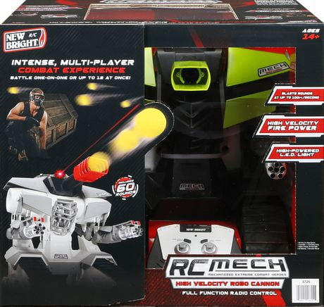 New Bright RC Mech Robo Cannon Radio Control Toy Robot - Green ...