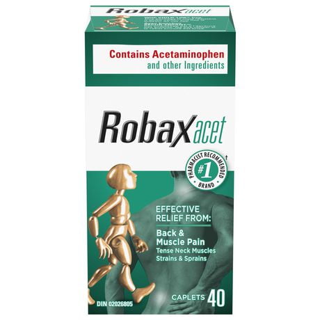 Robaxacet Extra Strength - 40 Caplets, 40 Caplets - Walmart.ca