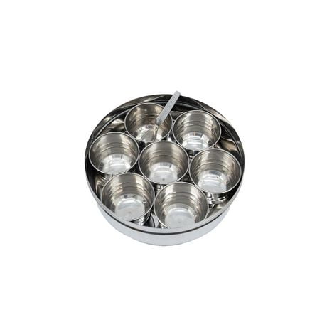 Verka 7PCS Stainless Steel Spice Box, Masala Dabba, With Spoon - Walmart.ca