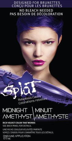 Splat Midnight Amethyst Color & Bleach Kit, Midnight Amethyst - 177mL ...