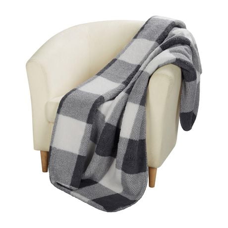 hometrends Reversible Sherpa Throw | Walmart Canada
