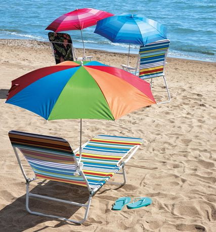 Click here for Mainstays 3.5 Ft. Clip-On Umbrella Pink Stripe Oth... prices