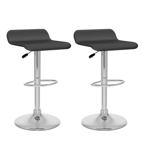 Click here for Corliving Leatherette Curved Adjustable Barstool B... prices