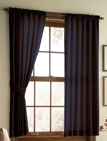 Bennett Window Panels – Solid Color Panel Pairs (80x63”) | Walmart Canada