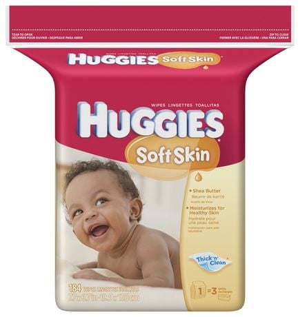 Huggies Soft Skin Wipes Refill - 184 Count | Walmart Canada