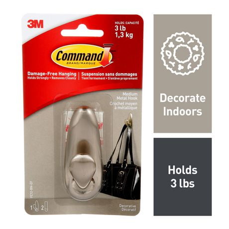 Click here for Command Decorative Metal Hook Fc12-Bn-C  Medium Br... prices