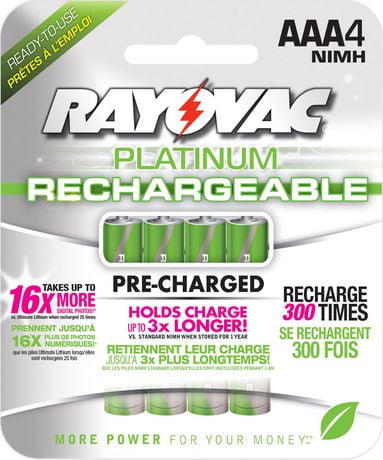 Rayovac 4AAA NIMH LSD rechargeable batteries | Walmart Canada