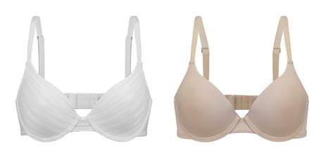 George® Women's Basics T-Shirt Bra - Pack of 2 | Walmart Canada