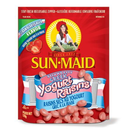 Sunmaid Strawberry Greek Yogurt Raisins, 170 g - Walmart.ca