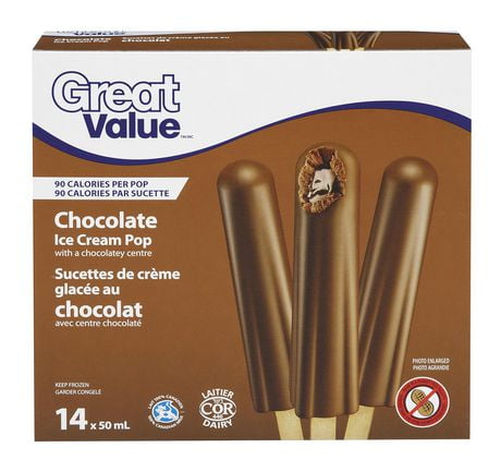 Great Value Chocolate Ice Cream Pops | Walmart Canada