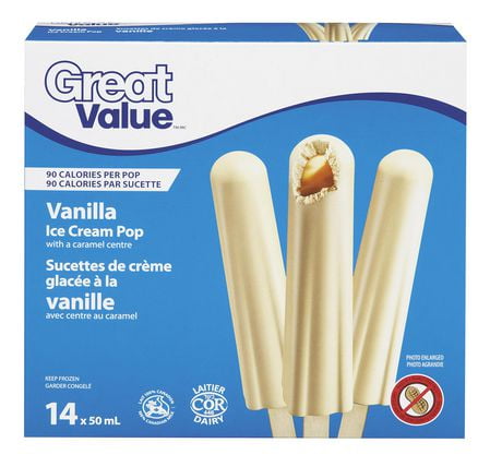 Great Value Vanilla Ice Cream Pops | Walmart Canada