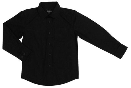 Click here for George Boys Cotton Long Sleeve Dress Shirt Black X... prices