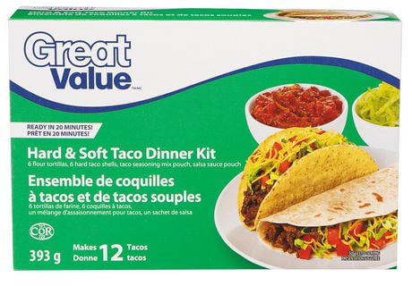 Great Value Hard & Soft Taco Dinner Kit | Walmart Canada