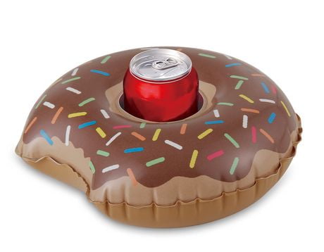 Play Day Inflatable Floating Beverage Holder- Chocolate Donut - Walmart.ca