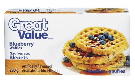 Great Value Blueberry Waffles | Walmart Canada