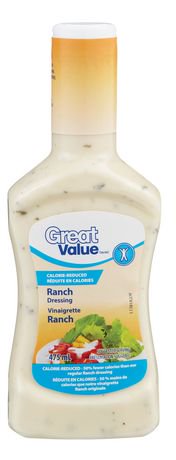 Great Value Calorie-Reduced Ranch Dressing | Walmart Canada