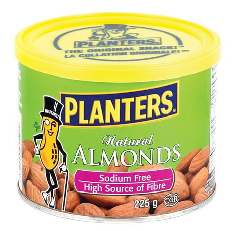Planters Natural Sodium Free Almonds - Walmart.ca
