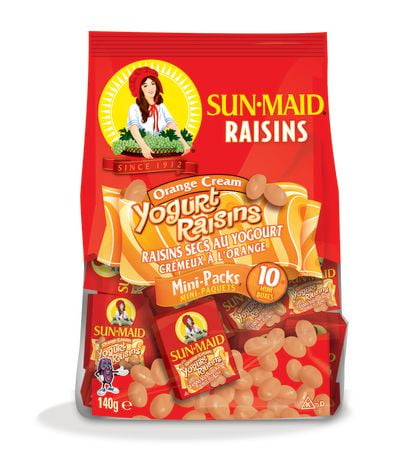 Sunmaid Orange Cream Yogurt Raisins Mini-Packs | Walmart Canada