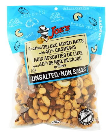 Joe's Tasty Travels Unsalted Roasted Deluxe Mixed Nuts - Walmart.ca
