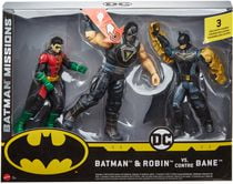 Mattel DC Batman Missions Batman & Robin vs. Bane Figures 3-Pack ...