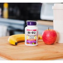 Webber Naturals® Vitamin B6 + B12 with Folic Acid, 50 mg/125 mcg | Walmart Canada