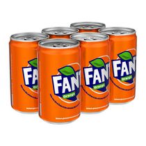 Fanta Orange 222mL Mini-Cans 6 Pack | Walmart Canada