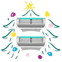 joy and glee Women's Razor Holiday Shave Care Gift Set in Pink ...