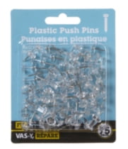 Clear Plastic Push Pins 75 Pieces | Walmart Canada
