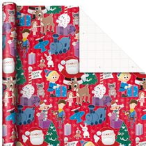Hallmark 40" Holiday Wrapping Paper (Assorted Rudolph the Red-Nosed ...