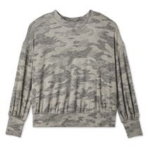 George Plus Women’s Printed Crop Hacci Top | Walmart Canada