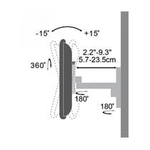 Techly 1-Arm Tilt/Swivel TV Wall Mount- 17-37" | Walmart Canada