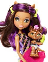 Monster High Monster Family Dolls, Clawdeen Wolf, Barker Wolf ...