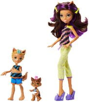 Monster High Monster Family Dolls, Clawdeen Wolf, Barker Wolf ...