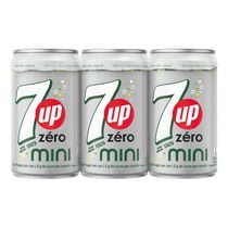 7UP Zero Soft Drink, 222 mL Cans, 6 Pack | Walmart Canada