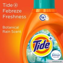 Tide plus Febreze Freshness Botanical Rain HE Turbo Clean Liquid ...