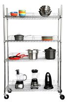 TRINITY EcoStorage™ 4-Tier Wire Shelving Rack | 48" X 18" X 72" | Nsf ...