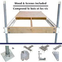 Multinautic's QP-300 Aluminum Dock Kit, 3x8' | Walmart Canada