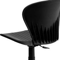 Mid-Back Black Plastic Swivel Task Chair | Walmart Canada