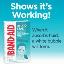 Band-Aid Hydro Seal Acne Blemish Patch and 7 count All purpose ...