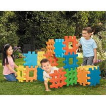 Little Tikes Play@Home Indoor-Outdoor Big Building Blocks w/ 18 Pieces ...
