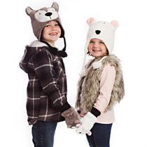 FlapJackKids - Toddler, Kids Fleece Puppet Mittens - 3 Layer Winter ...