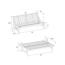 Concord Armless All Wood Futon Frame | Walmart Canada