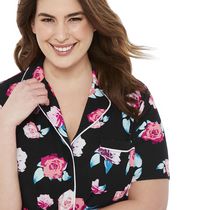 George Plus Women's Drapey Notch Pyjama Set | Walmart Canada